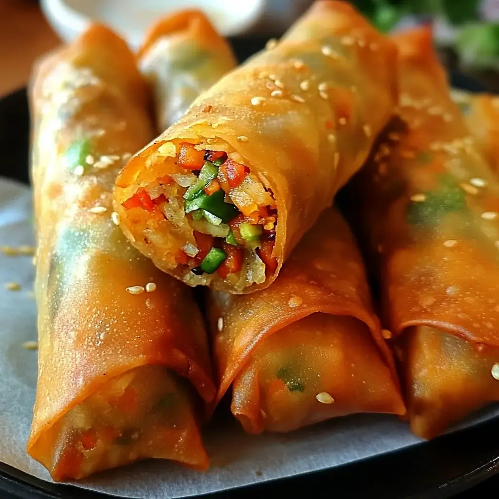 Crispy Veggie Spring Rolls - Red Recipe