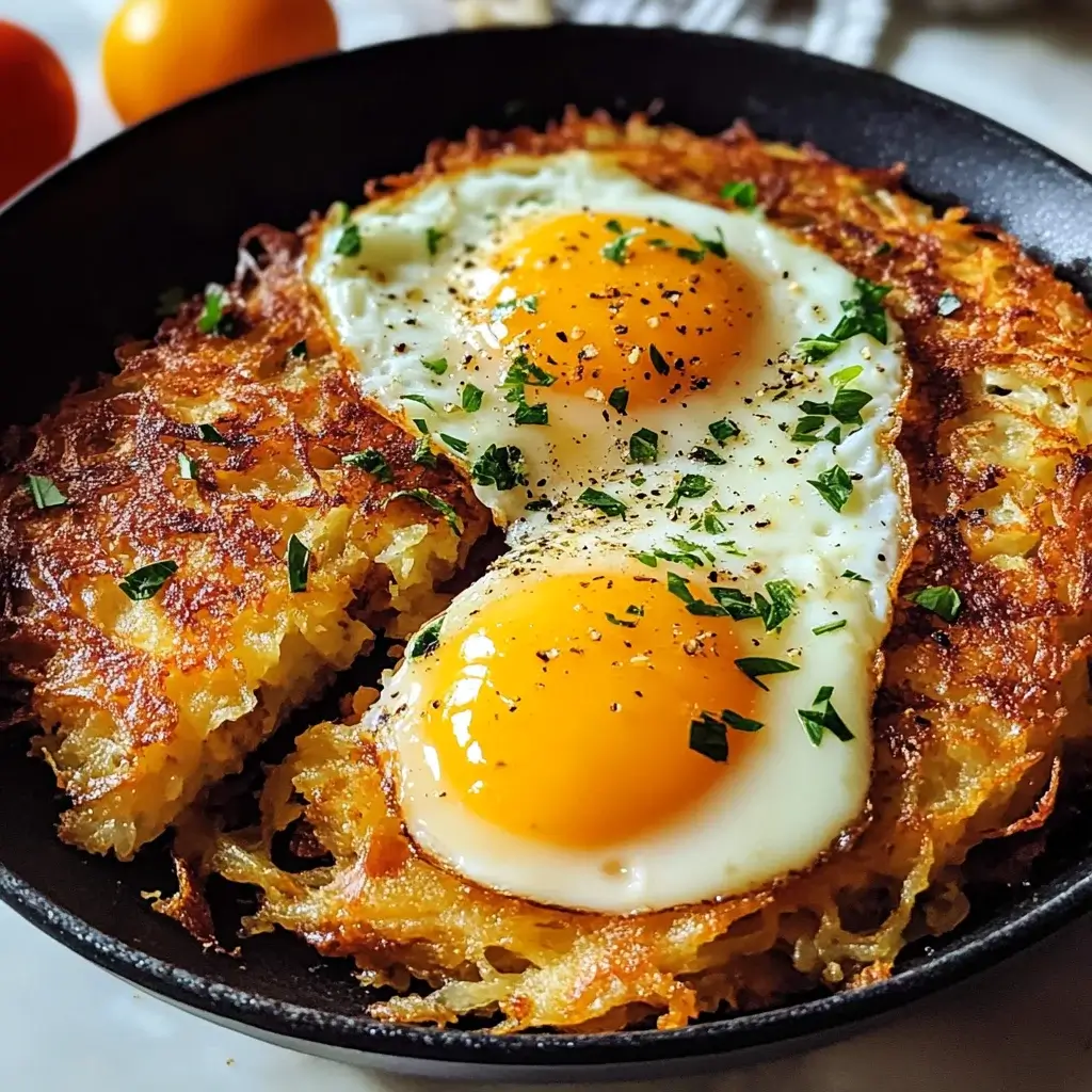 Crispy Hash Brown and Egg - Red Recipe