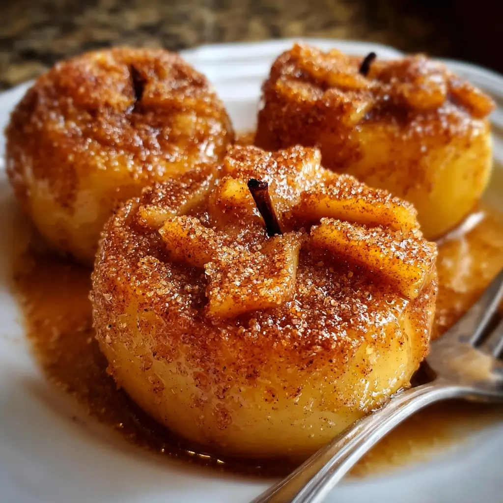 Baked Cinnamon Sugar Apples - Red Recipe