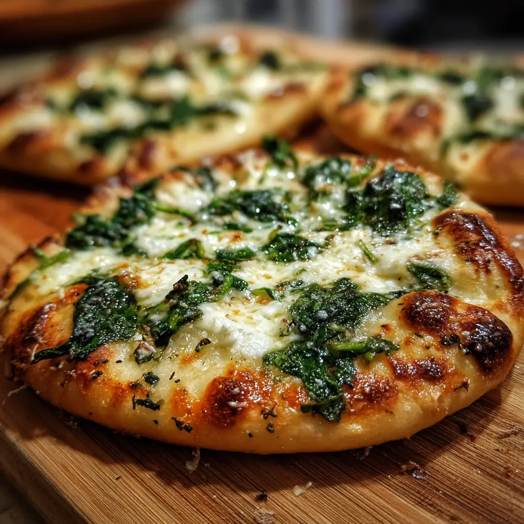 Mini Spinach Flatbread Rounds - Red Recipe