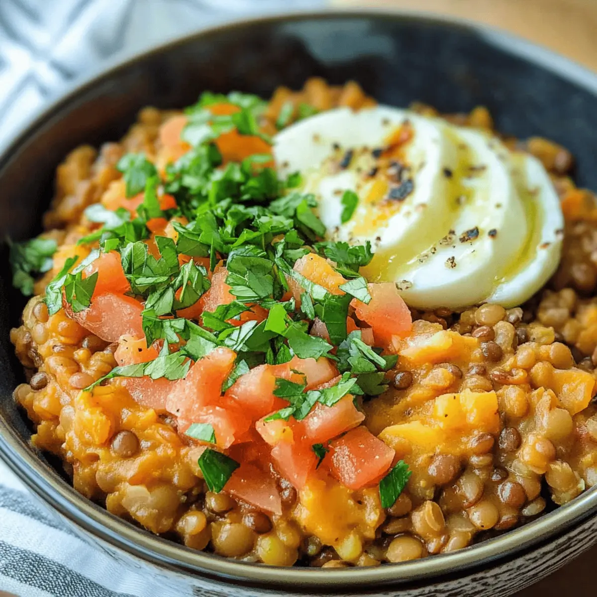 Easy Delicious Breakfast Lentil Bowl Recipe with Bold Flavor