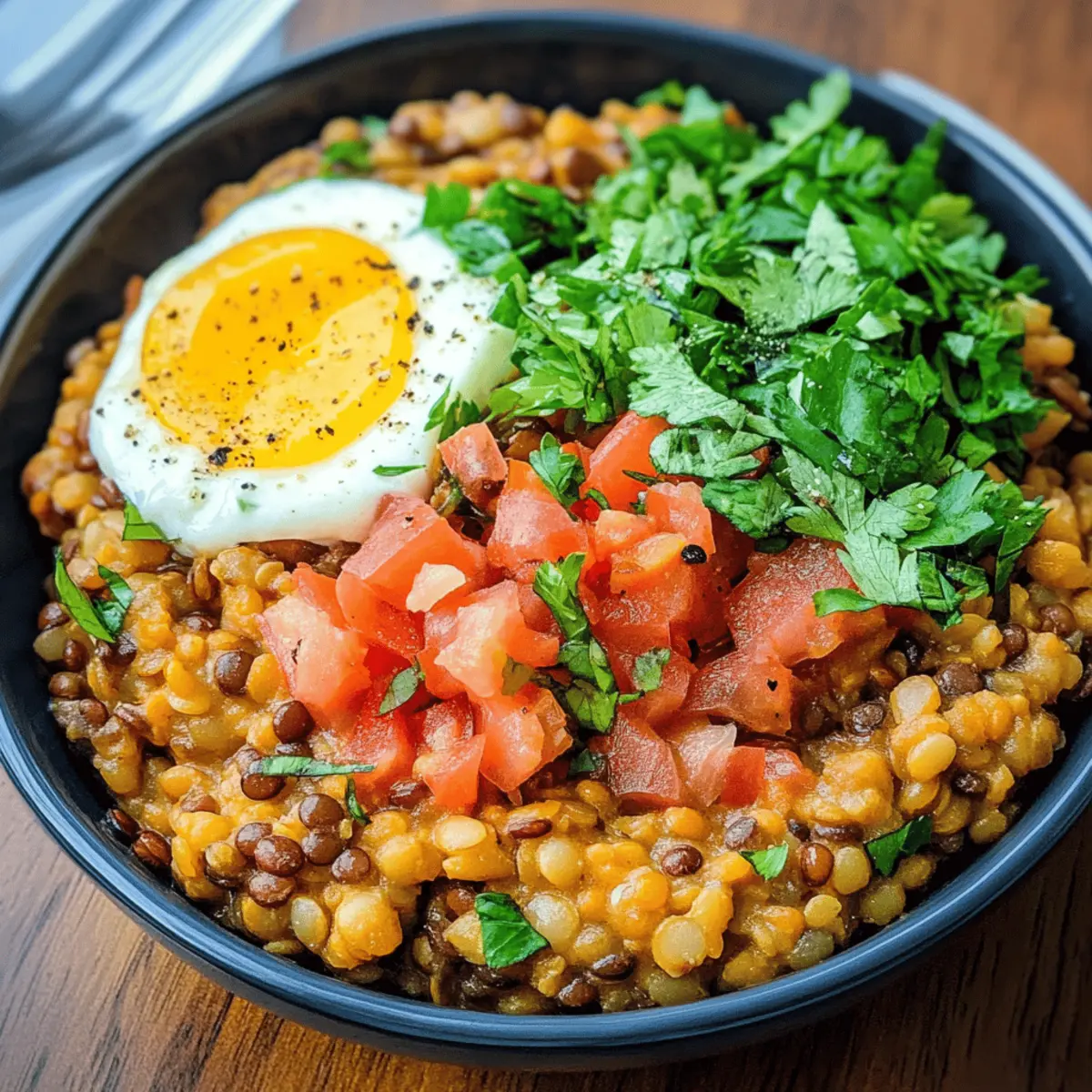 Easy Delicious Breakfast Lentil Bowl Recipe with Bold Flavor