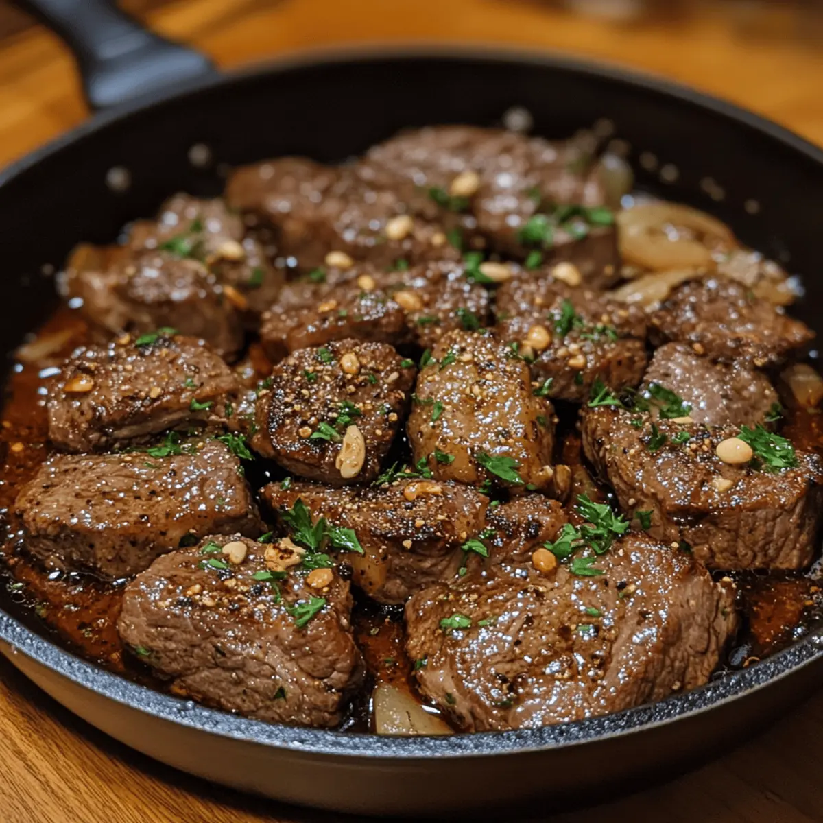 Easy Garlic Butter Beef Skillet: Irresistible Juicy Comfort Meal