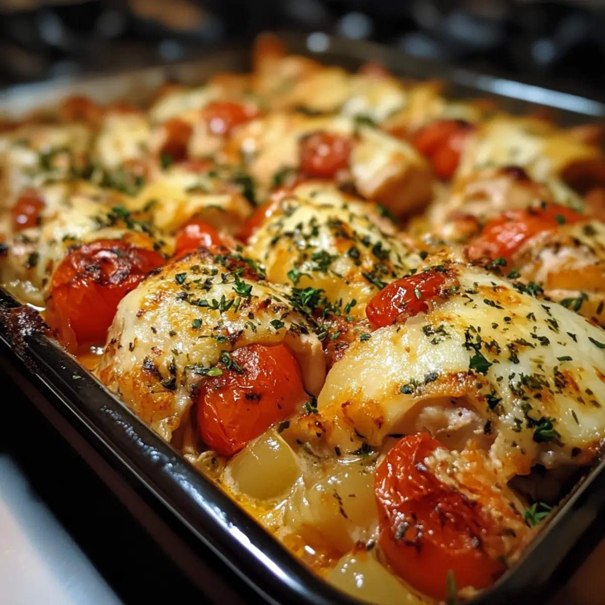 Easy Cheesy Tomato Baked Chicken Bake with a Juicy Twist
